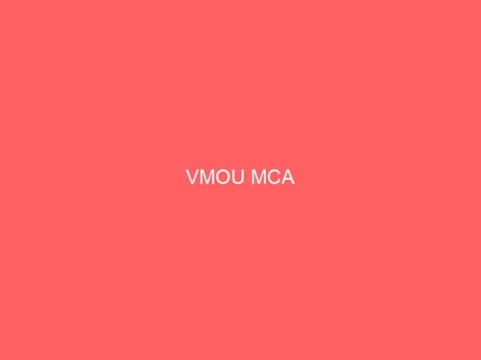 VMOU MCA Question Papers 2026 PDF - Vardhman Uni